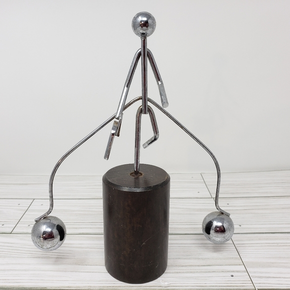 Accents | Spinning Stick Figure Man With Briefcase | Poshmark